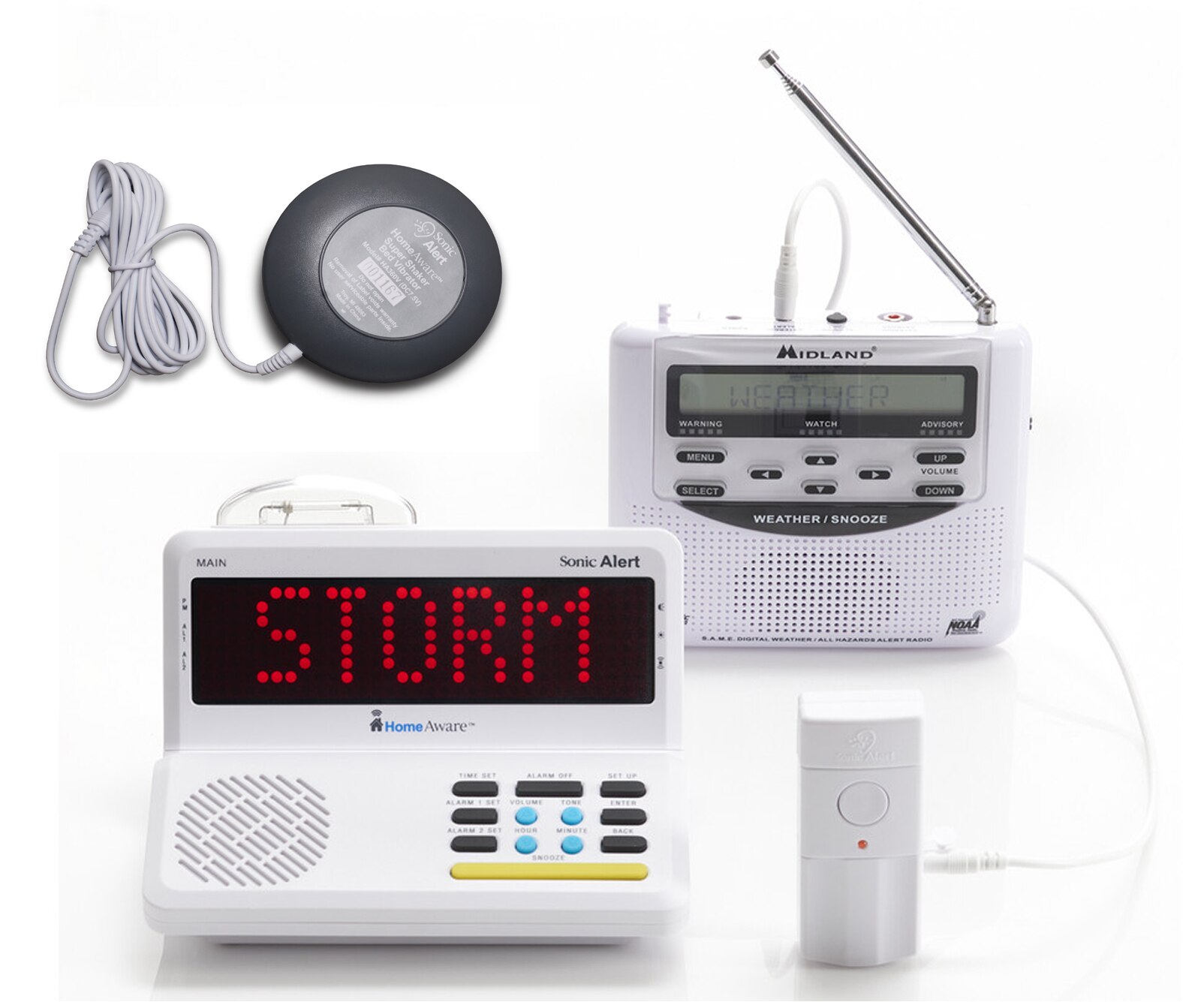 HomeAware Main Unit & NOAA Weather Radio Alert Starter Kit
