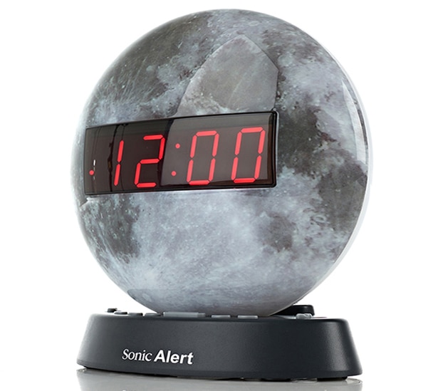 The Sonic Glow Moonlight Alarm Clock with Recordable Alarm
